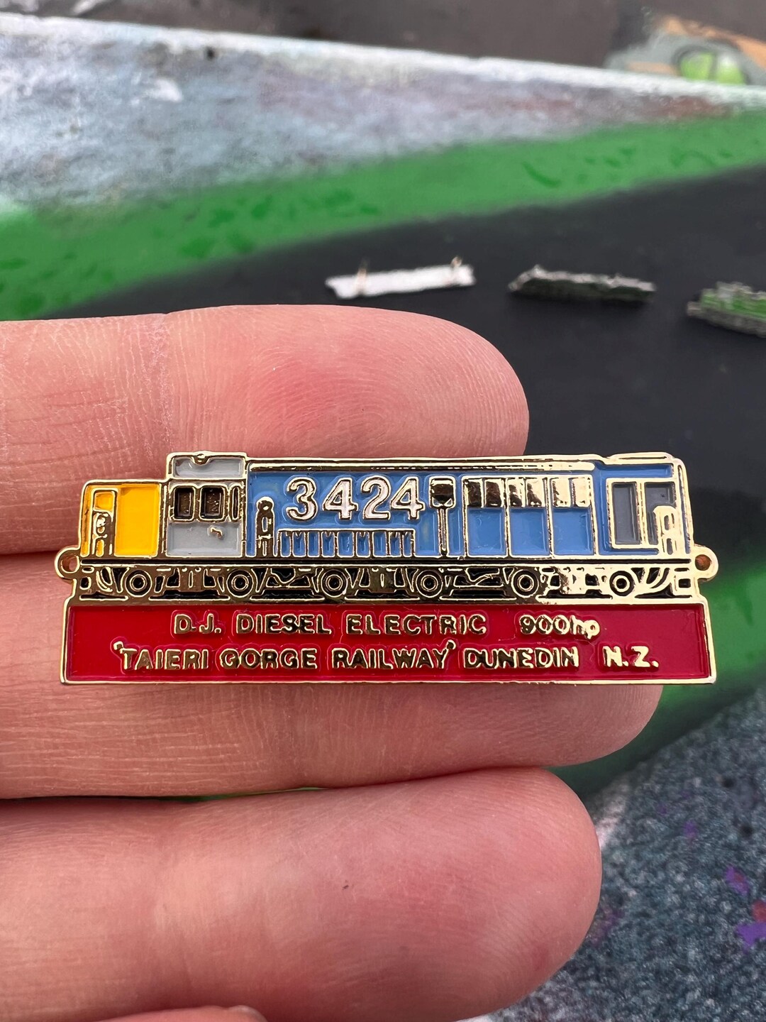 Vintage NZR Class DJ Locomotive Pin – Taieri Gorge Railway Dunedin 3424 ...