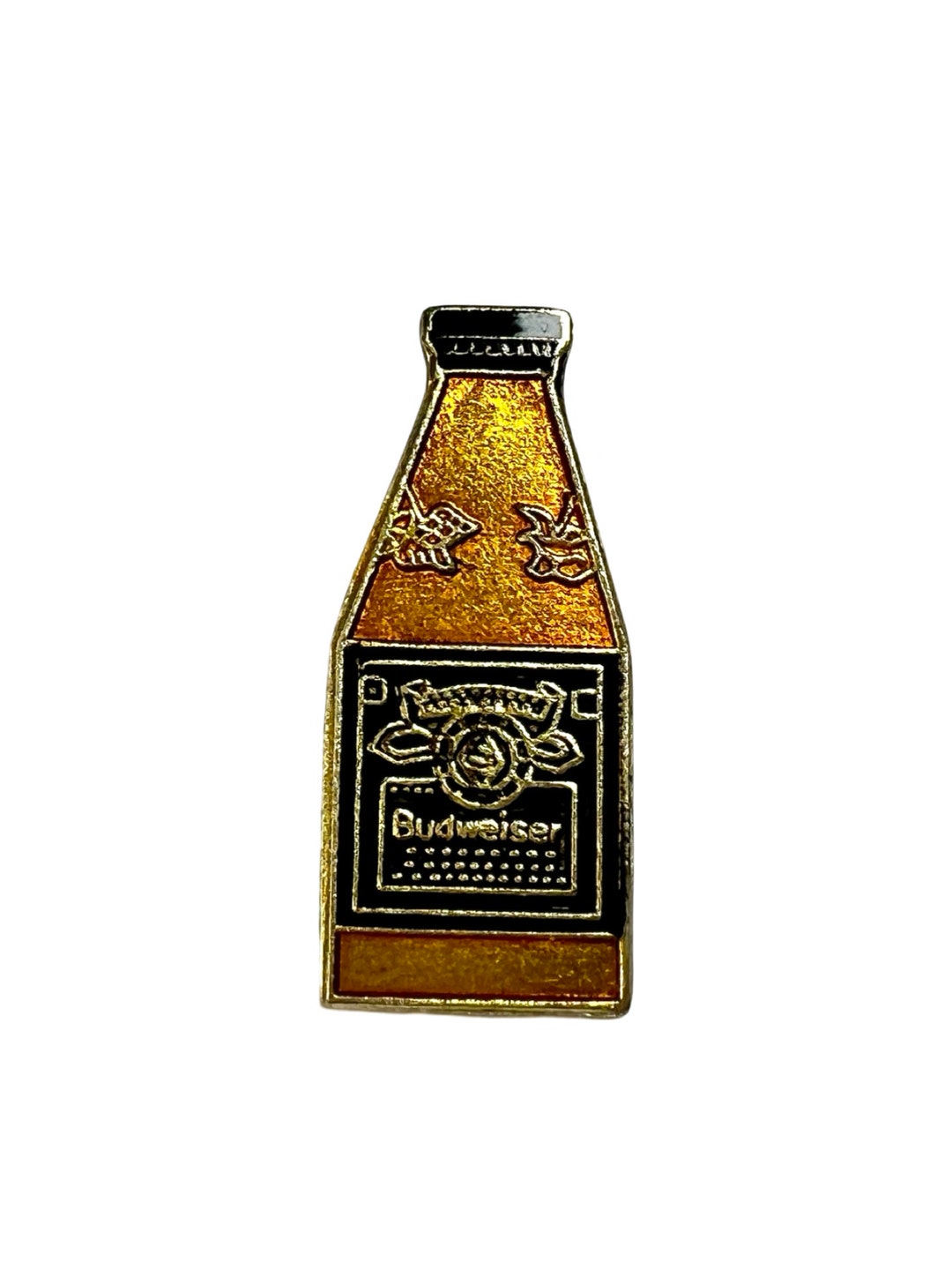 Vintage BUDWEISER Beer Bottle Enamel Lapel Pin Badge , Beers of the ...