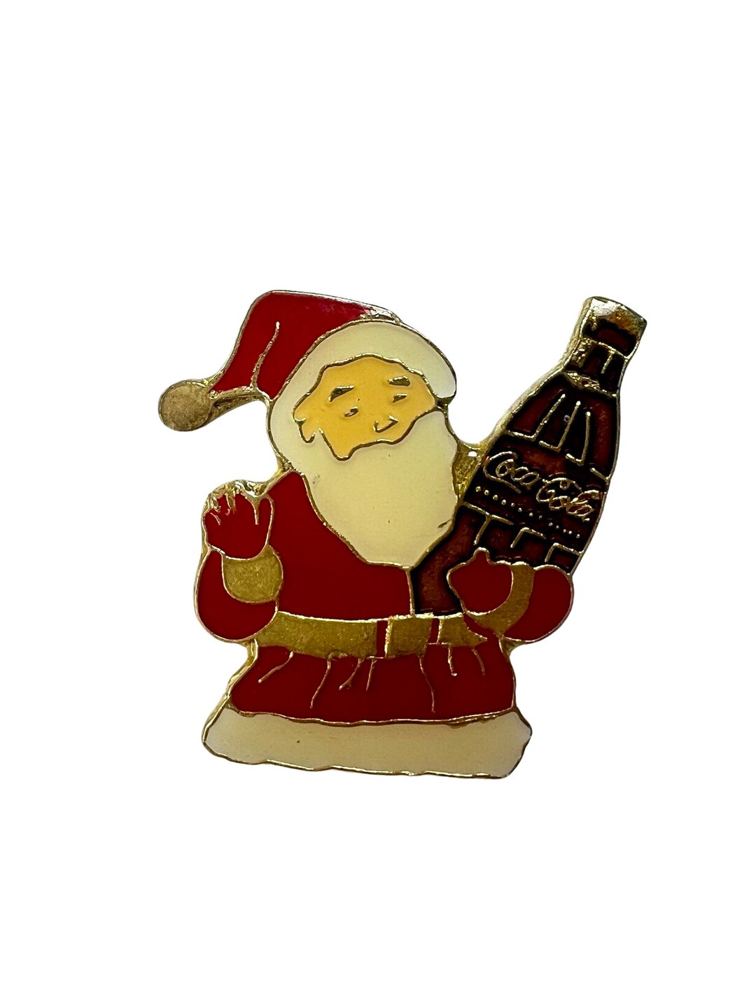 Vintage Coca Cola Santa Claus Lapel Pin, Gift for Coke Collector ...