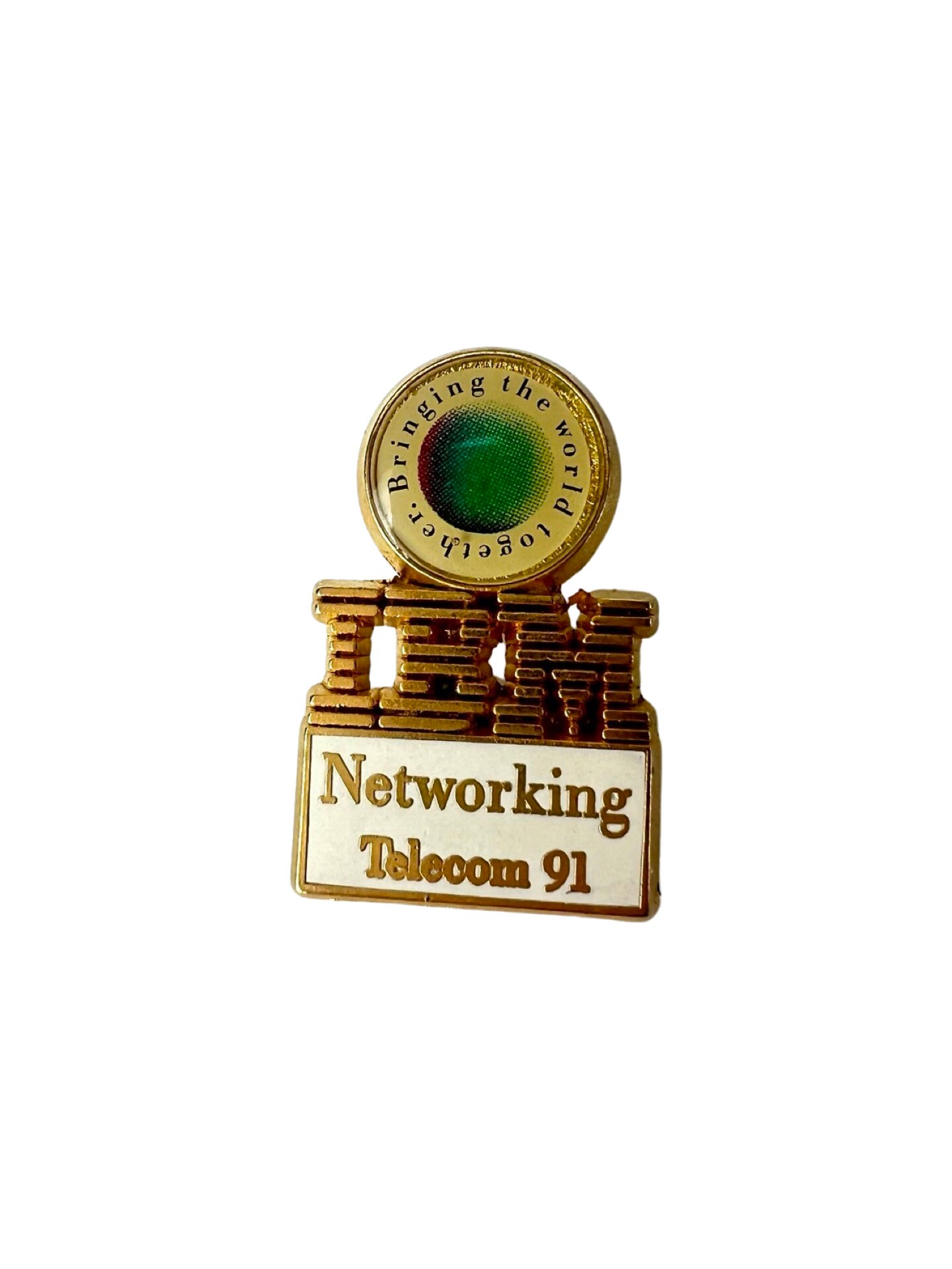 Vintage IBM Networking Telecom 1991 Pin, Gift for Computer Programmer ...