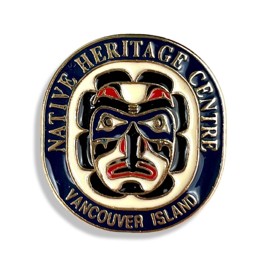Vintage Native Heritage Centre Vancouver Island Enamel Pin Canada ...