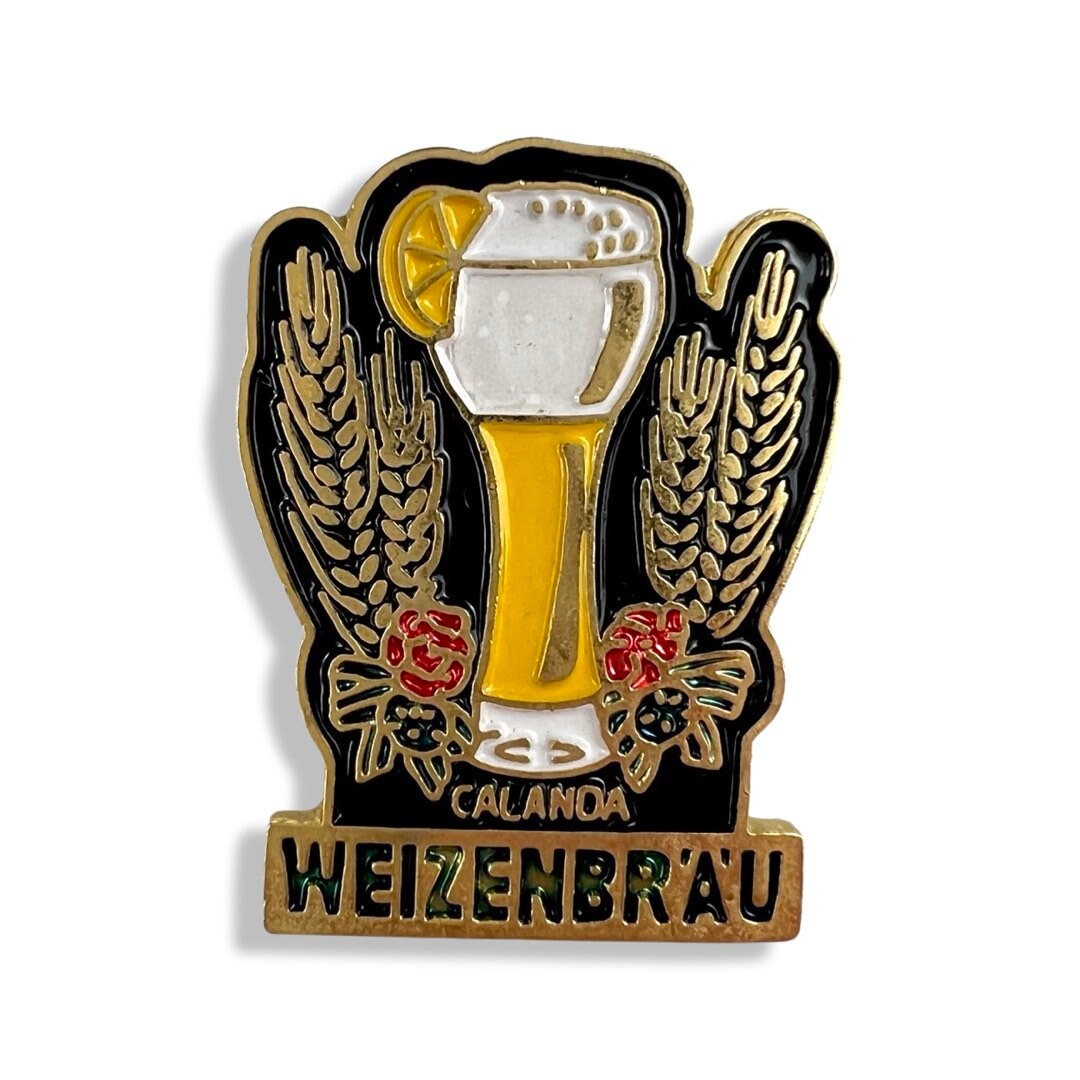 Vintage Weizenbrau Calanda Beer, Enamel Pin Beers of the World, Swiss ...