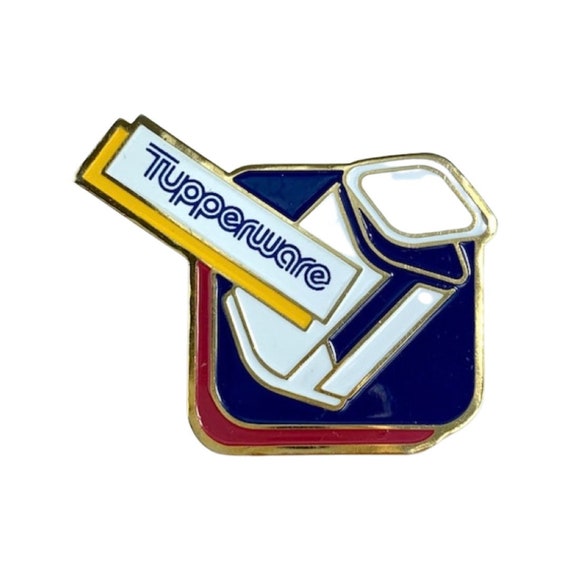 Vintage Tupperware Container Pin gift for someone who… - Gem