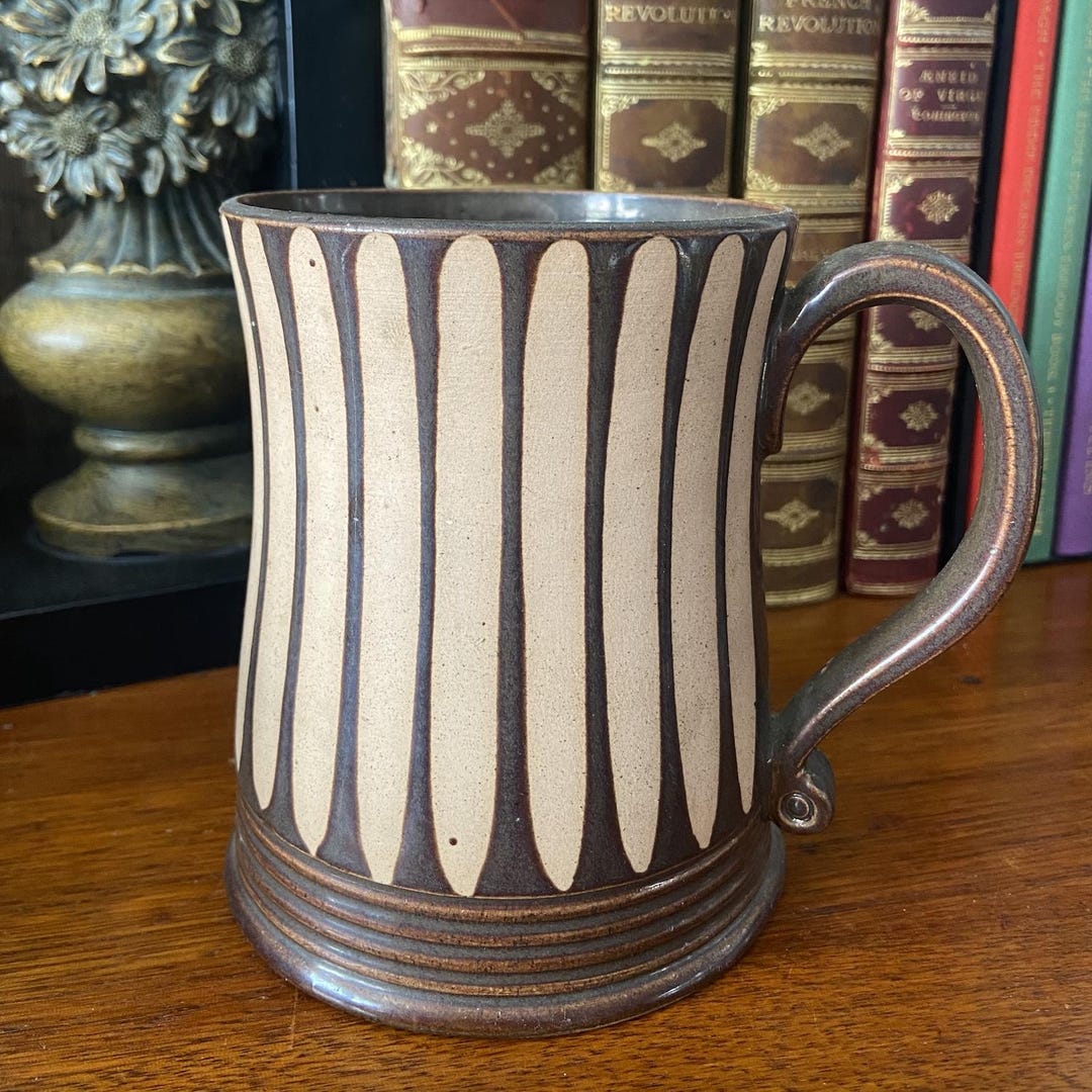 Vintage 1960s 5-inch Tall Tankard-style Rye Pottery Mug With 3.5 Inch ...