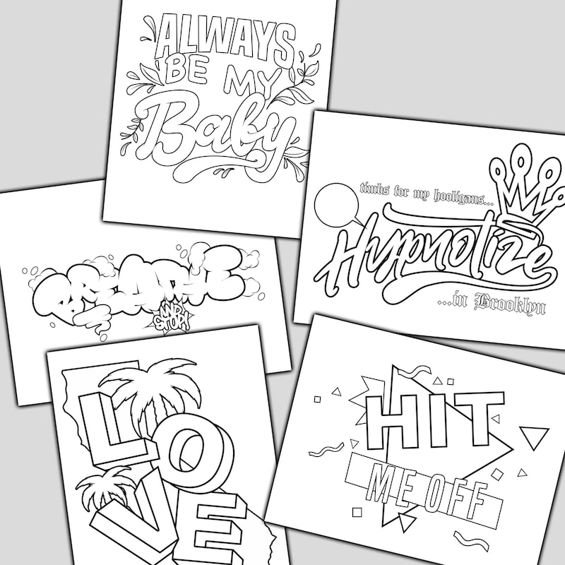 90s Hip Hop Lyrics - Etsy