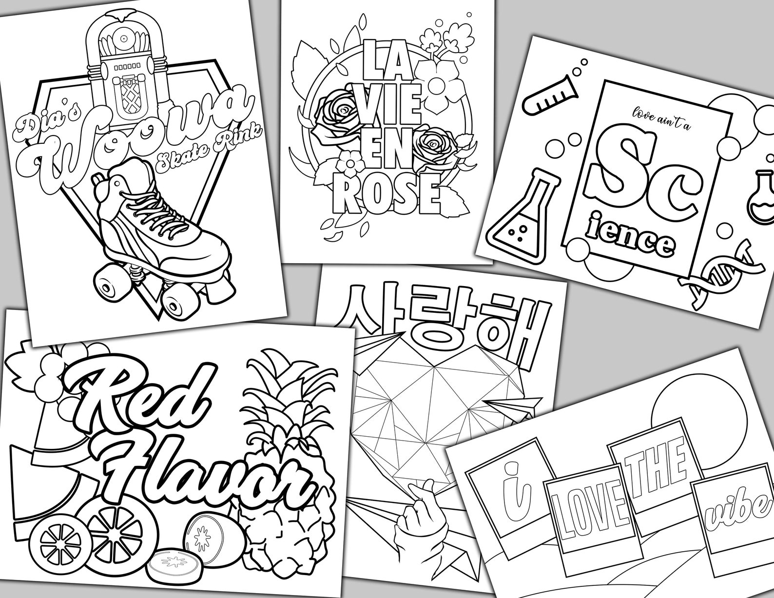 KPOP Coloring Pages #1 (digital Copy) - Etsy