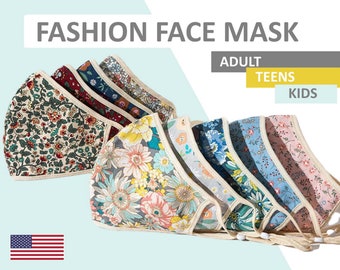 Cotton face mask | Etsy