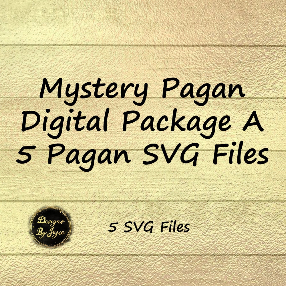 Mystery Pagan Digital Package A, 5 SVG Files, Wiccan Design, SVG Vector ...