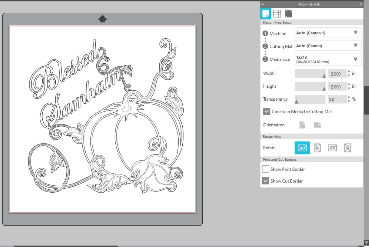 Blessed Samhain in Color Svg, Autumn Fall Svg, Pumpkin, Machine Cutting ...