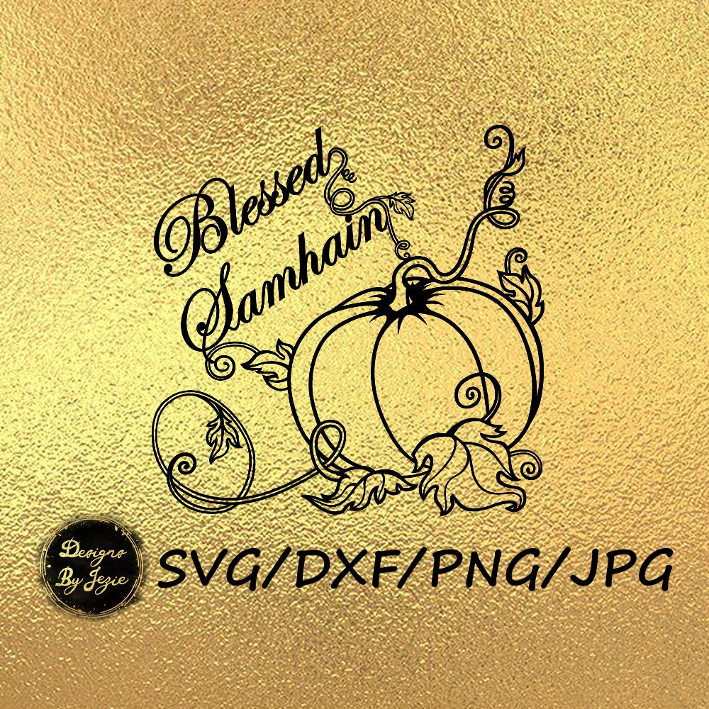 Blessed Samhain Svg Autumn Fall Svg Pumpkin Paper and - Etsy
