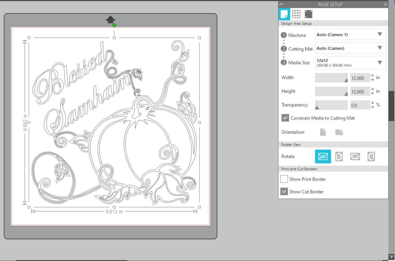 Blessed Samhain Svg Autumn Fall Svg Pumpkin Paper and - Etsy