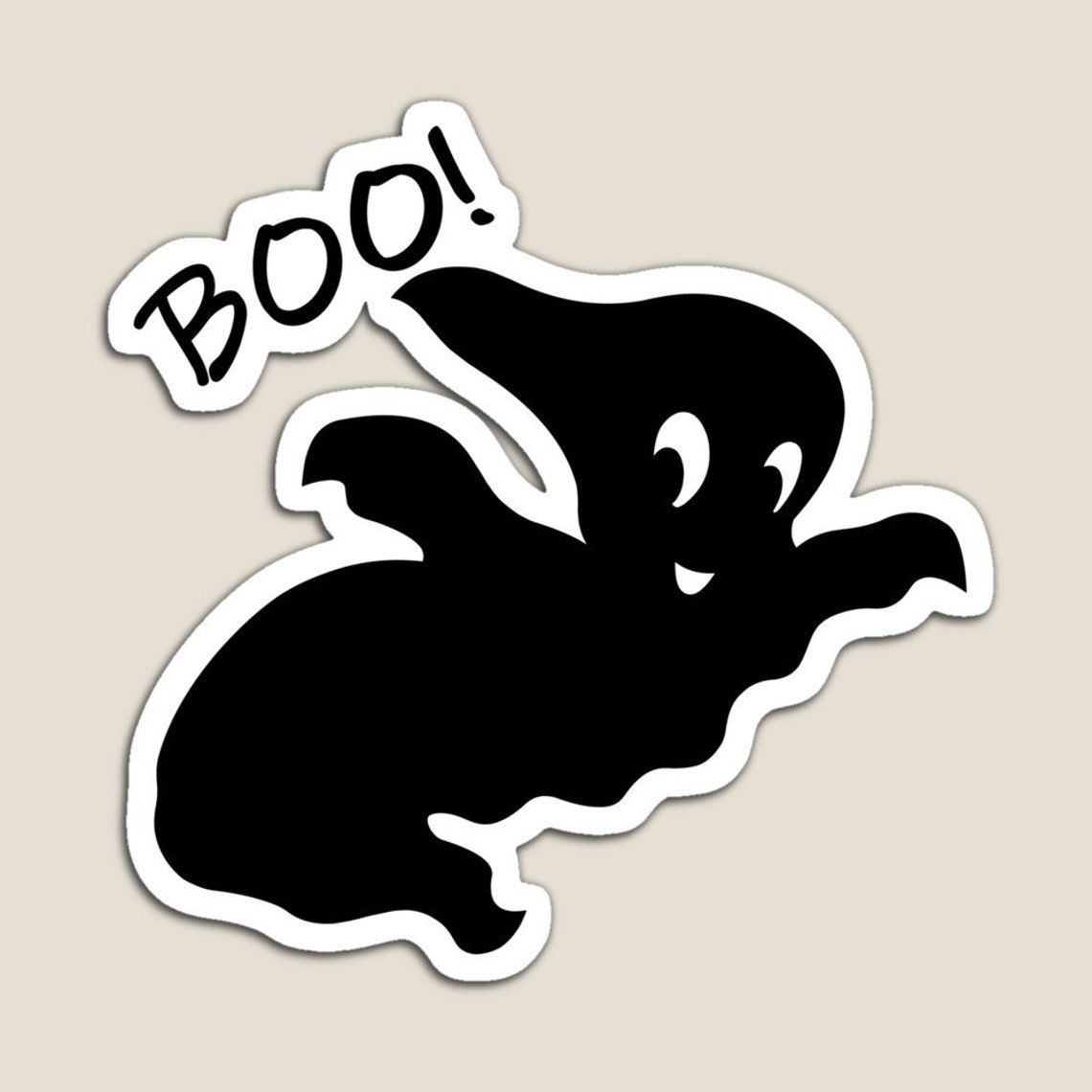 Boo the Friendly Ghost SVG Vector Cut File Halloween Spirit - Etsy