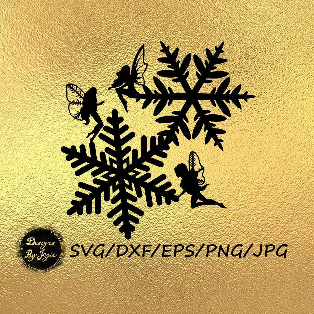Snowflake Fairies SVG, Winter Cutting Template (digital Download) - Etsy