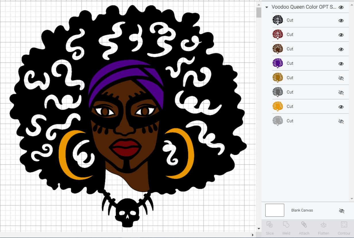 Voodoo Queen in Color SVG Vector Cut File Witch Doctor Svg Machine ...