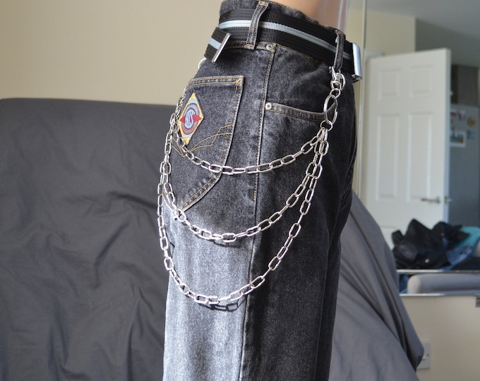 Triple Wallet Chain With O Ring, Belt Chain, 90's Trouser Chain ...