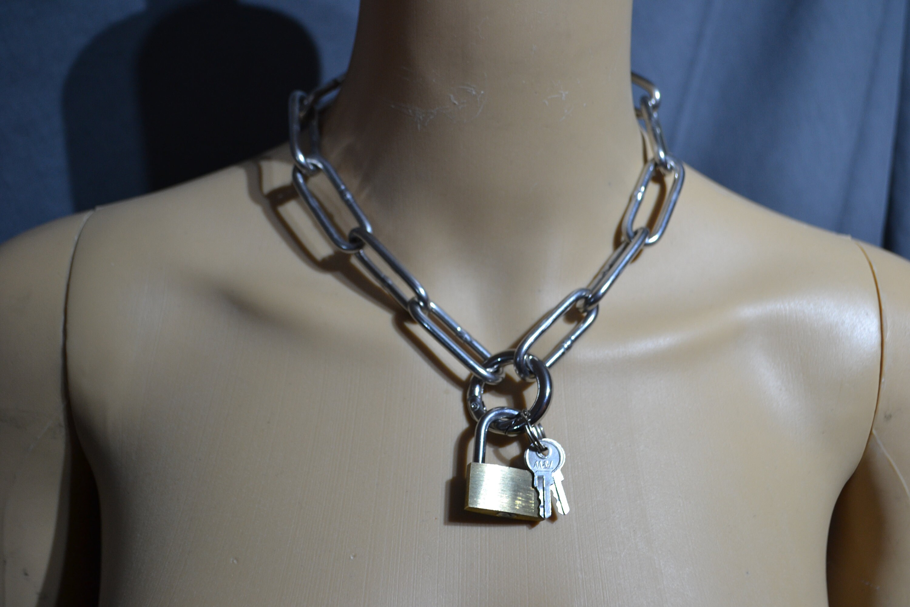 Padlock and Ring Chain Necklace With Keys Stainless Steel - Etsy