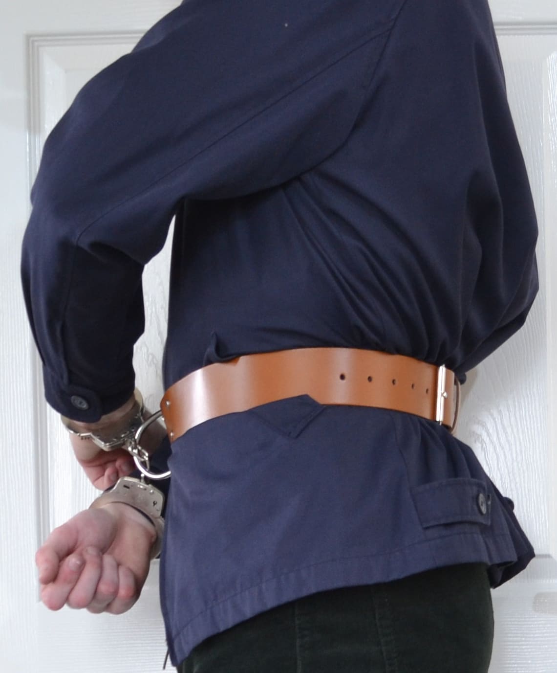 Handcuff Belt 2 inch wide BDSM Prisoner Jail Leather Bondage | Etsy