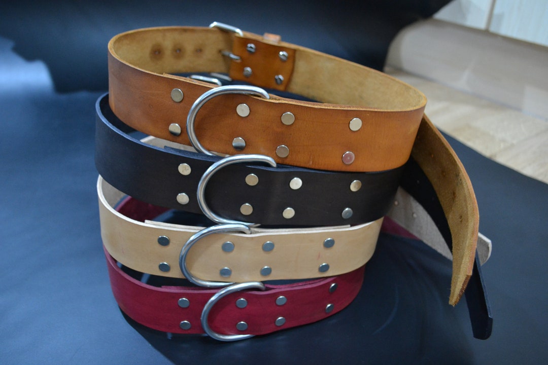 Handcuff Belt 2 Inch Wide BDSM Prisoner Jail Leather Bondage Kinky ...