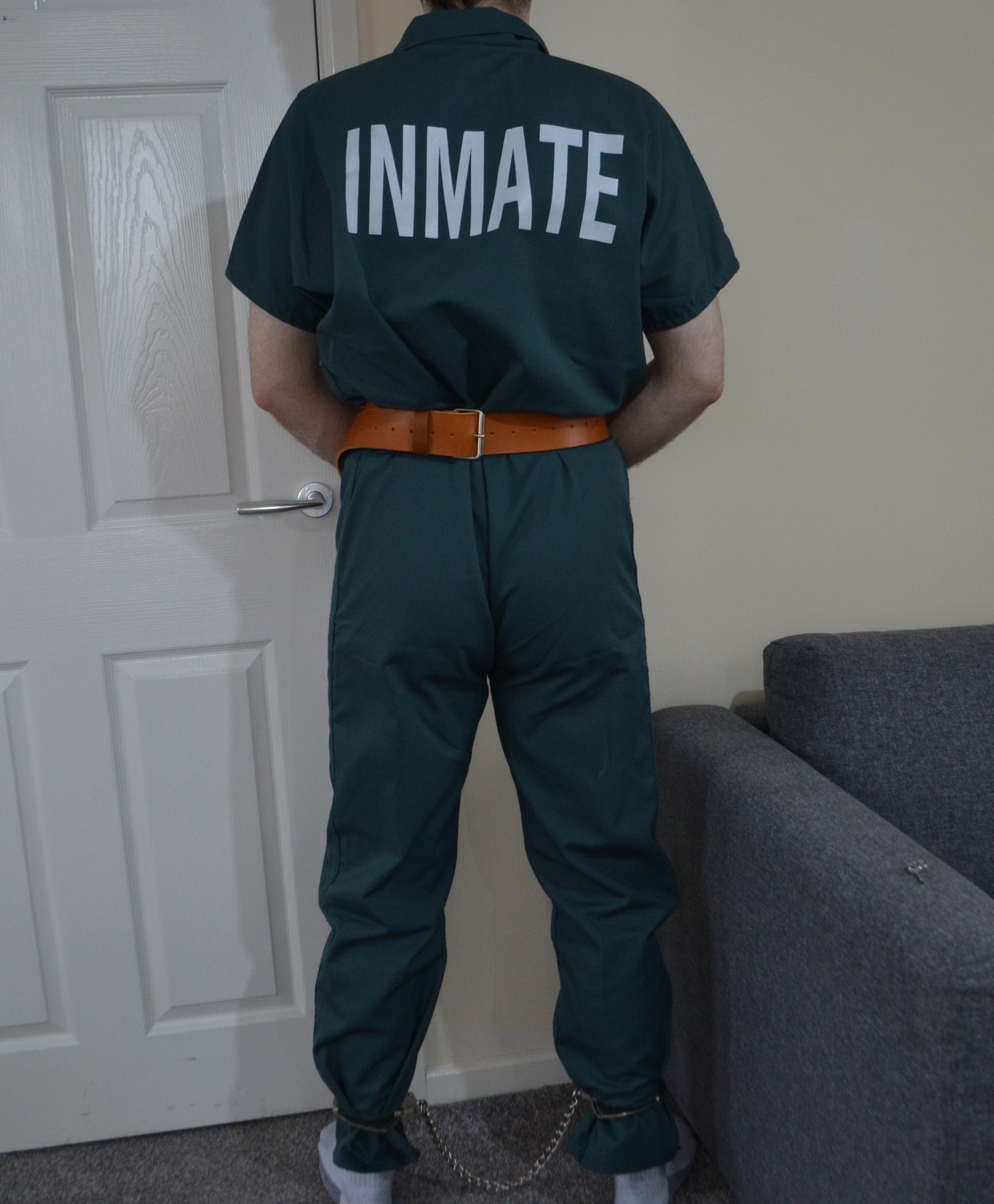 Handcuff Belt 2 Inch Wide BDSM Prisoner Jail Leather Bondage - Etsy