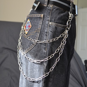 Triple Wallet Chain With O Ring, Belt Chain, 90's Trouser Chain ...