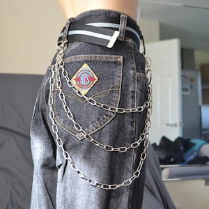Triple Wallet Chain With O Ring, Belt Chain, 90's Trouser Chain ...