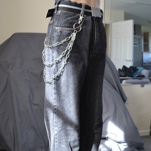Triple Wallet Chain With O Ring, Belt Chain, 90's Trouser Chain ...