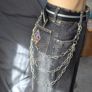 Triple Wallet Chain With O Ring, Belt Chain, 90's Trouser Chain ...