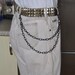 Black Double Wallet Chain With O Ring Belt Chain 90's - Etsy