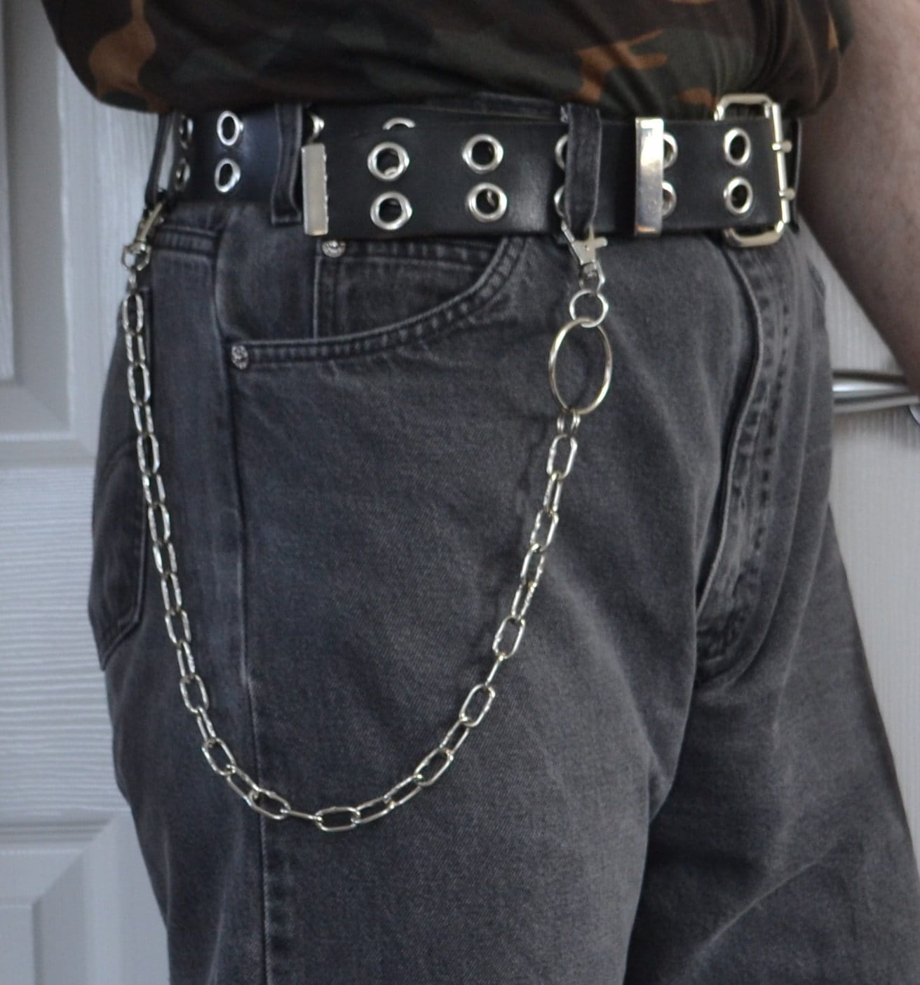 Wallet Chain With O-ring Belt Chain 90's Trouser Chain - Etsy