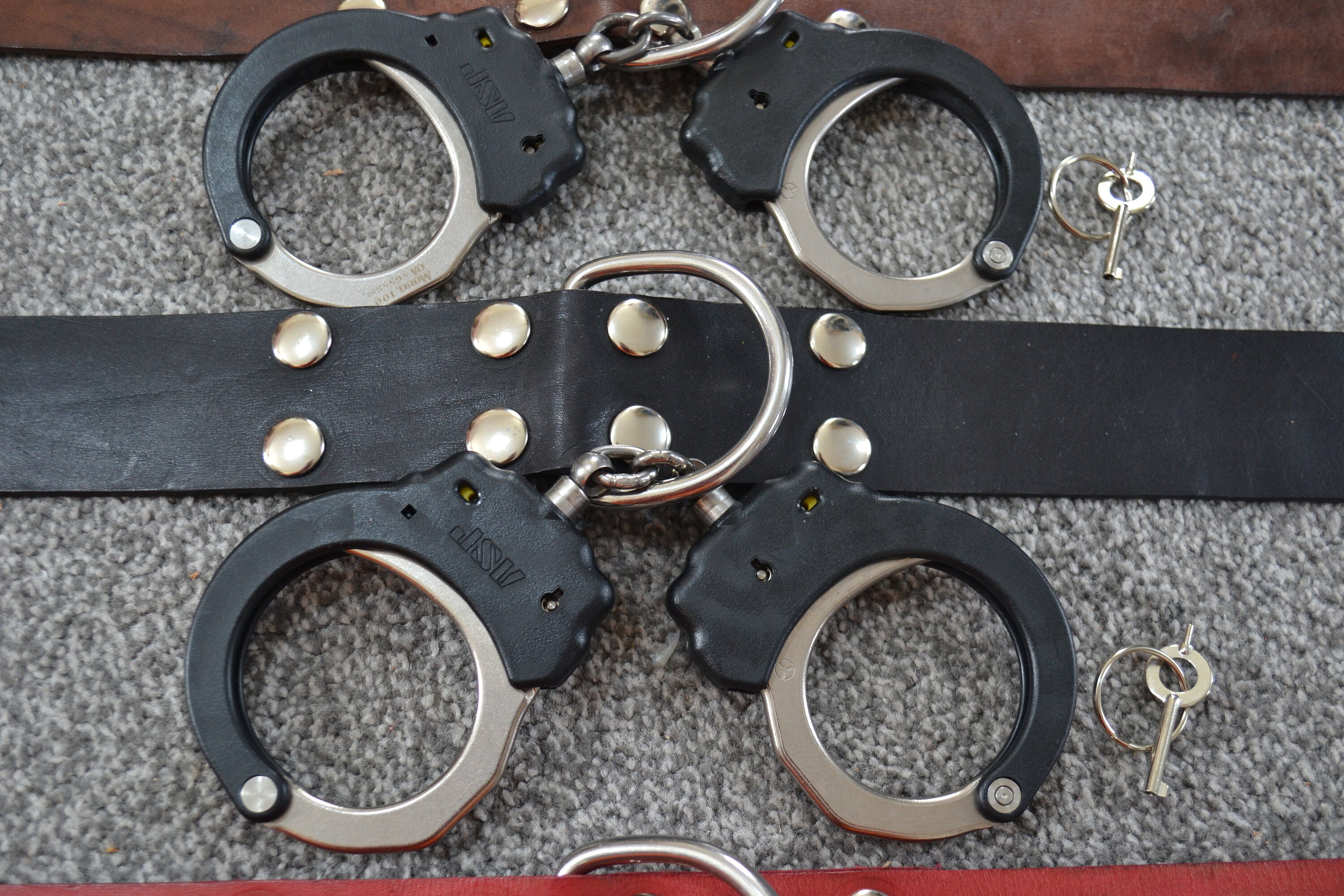 Handcuffs and Transport Belt Set 2 Inch Wide 5 Colours UK BDSM | Etsy UK