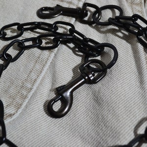 Black Double Wallet Chain With O Ring, Belt Chain, 90's Trouser Chain ...