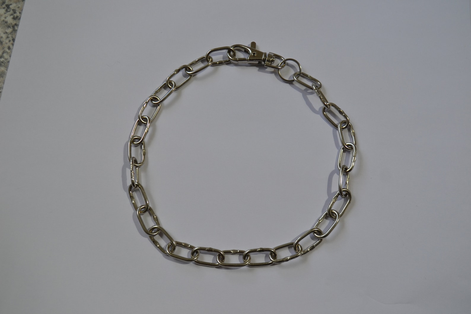 Metal Chain Link Choker Shiny Plated Steel Chain Silver - Etsy