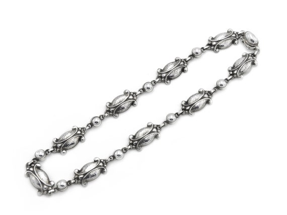 Georg Jensen art nouveau moonlight blossom collier / … - Gem