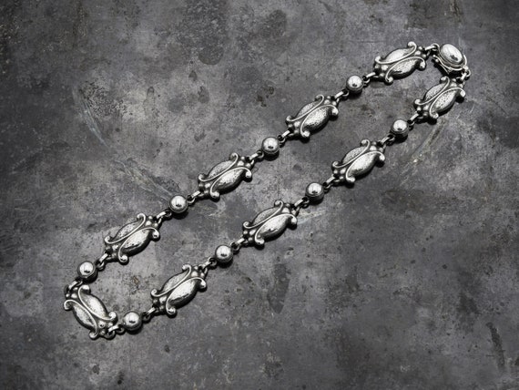 Georg Jensen art nouveau moonlight blossom collier / … - Gem