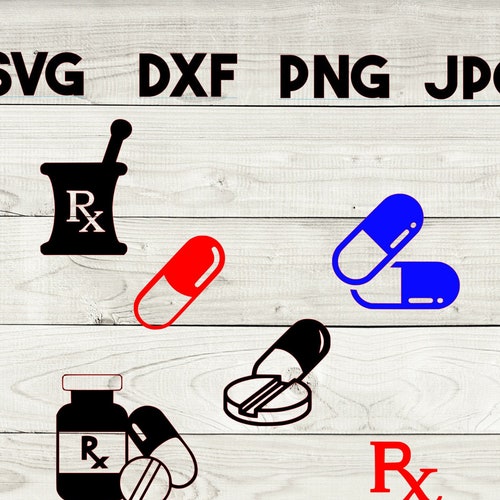 Pills SVG DXF Png Jpg Digital Download Silhouette Cricut - Etsy