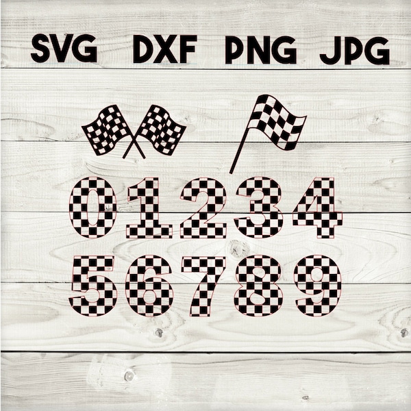 Nascar Numbers Svg - Etsy