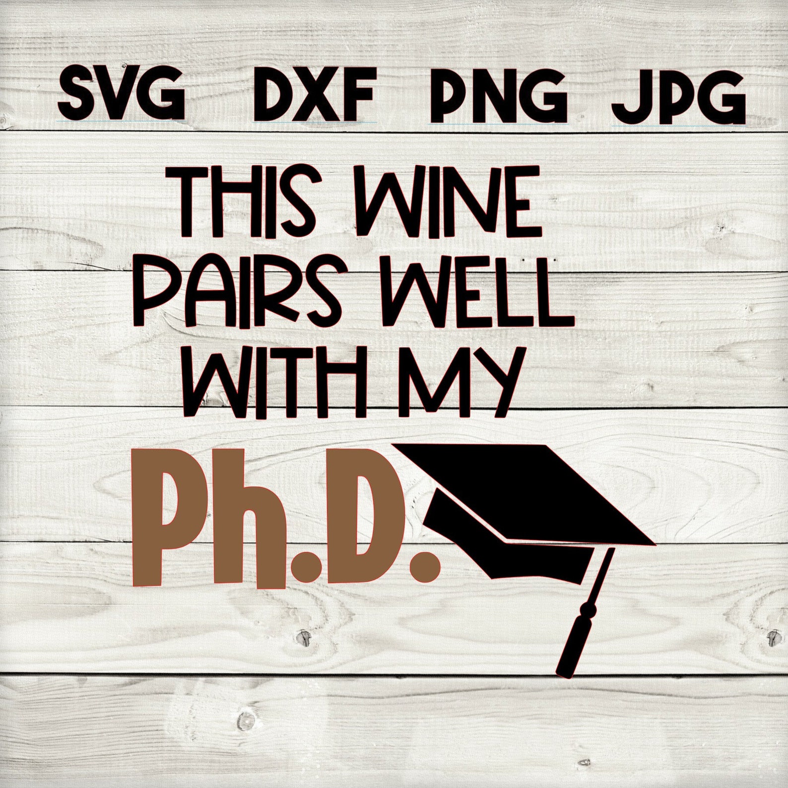 Phd Ff SVG DXF Png Jpg Digital Download Silhouette - Etsy