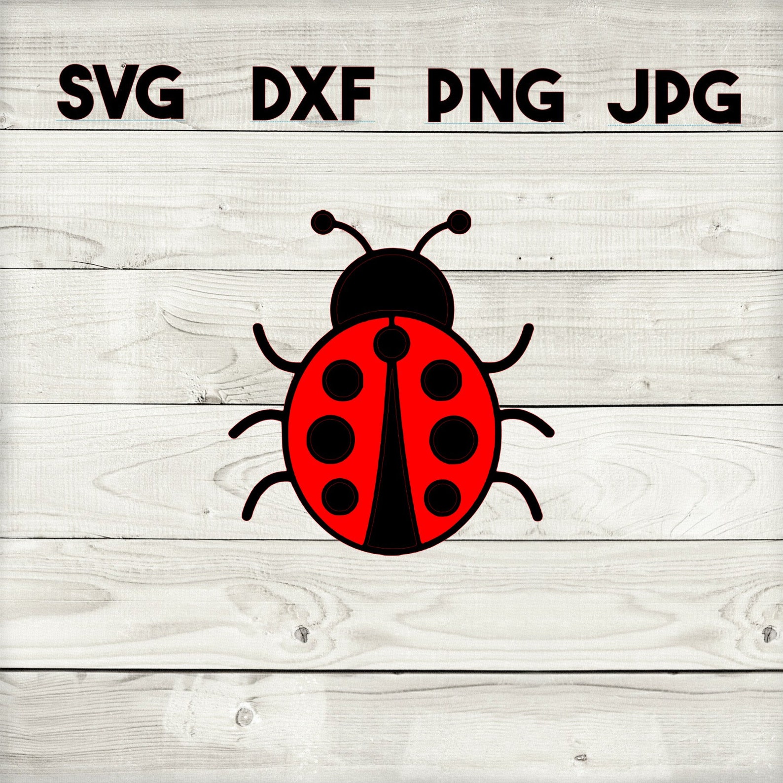 Ladybug SVG DXF png jpg digital download silhouette | Etsy
