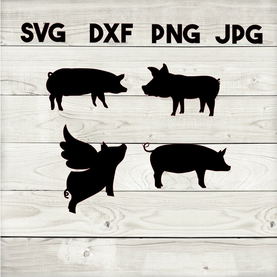 Pigs SVG, DXF, Png, Jpg, Digital Download, Silhouette, Cricut - Etsy