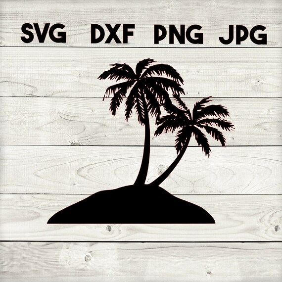 Palm Tree SVG DXF Png Jpg Digital Download Silhouette | Etsy