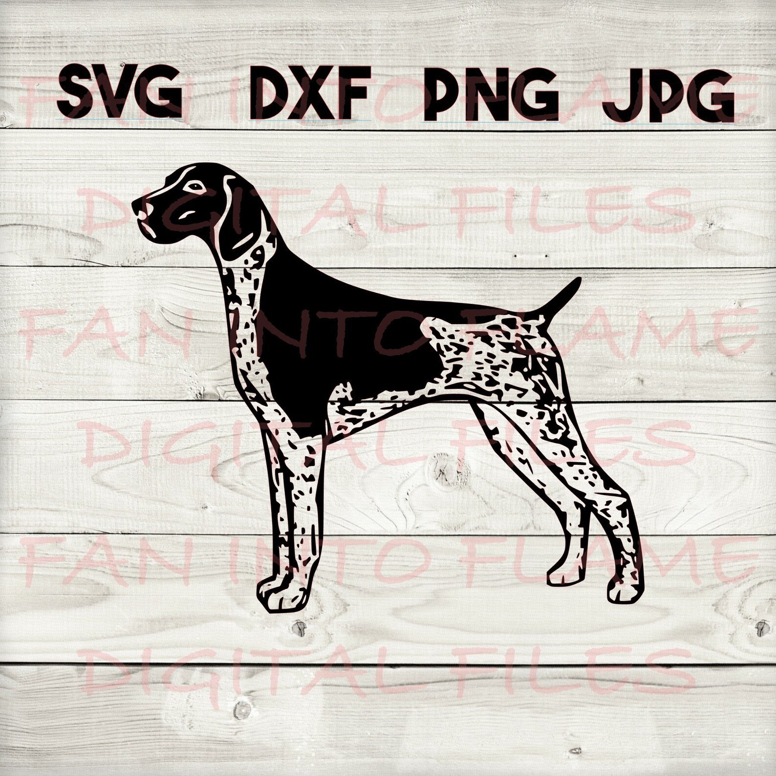 German Shorthaired Pointer SVG DXF Png Jpg Digital - Etsy