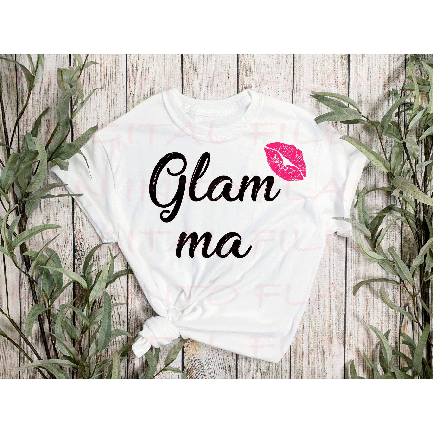Glam ma SVG DXF png jpg descarga digital silueta cricut - Etsy España