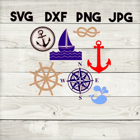 Nautical Bundle SVG DXF Png Jpg Digital Download | Etsy