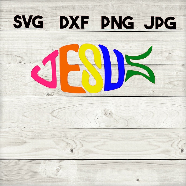 Jesus Fish SVG, DXF, Png, Jpg, Digital Download, Silhouette, Cricut - Etsy