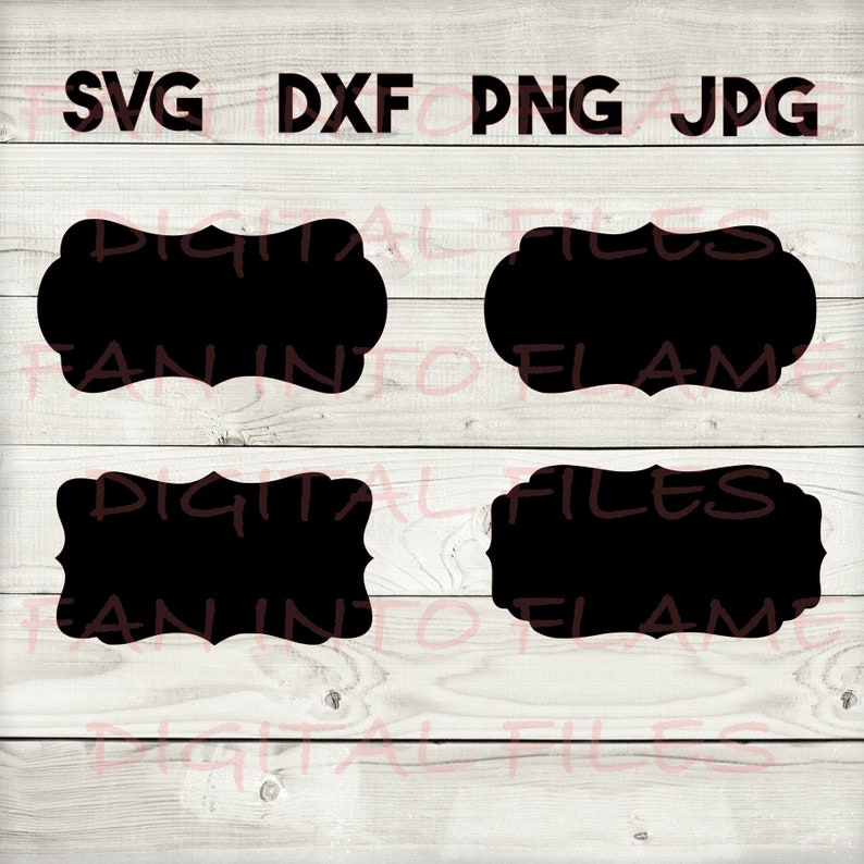 Labels SVG DXF Png Jpg Digital Download Silhouette - Etsy