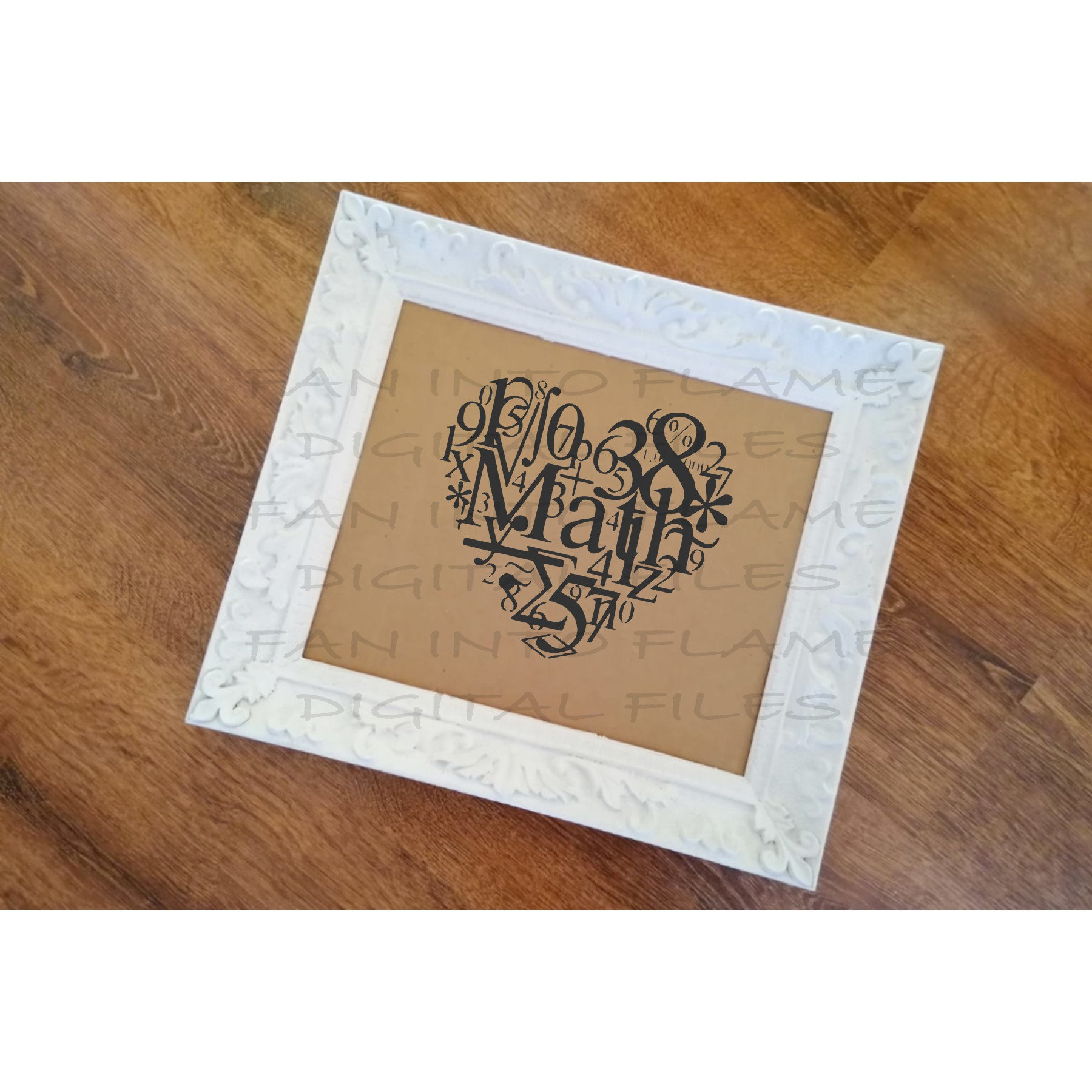 Math Heart SVG DXF Png Jpg Digital Download Silhouette - Etsy