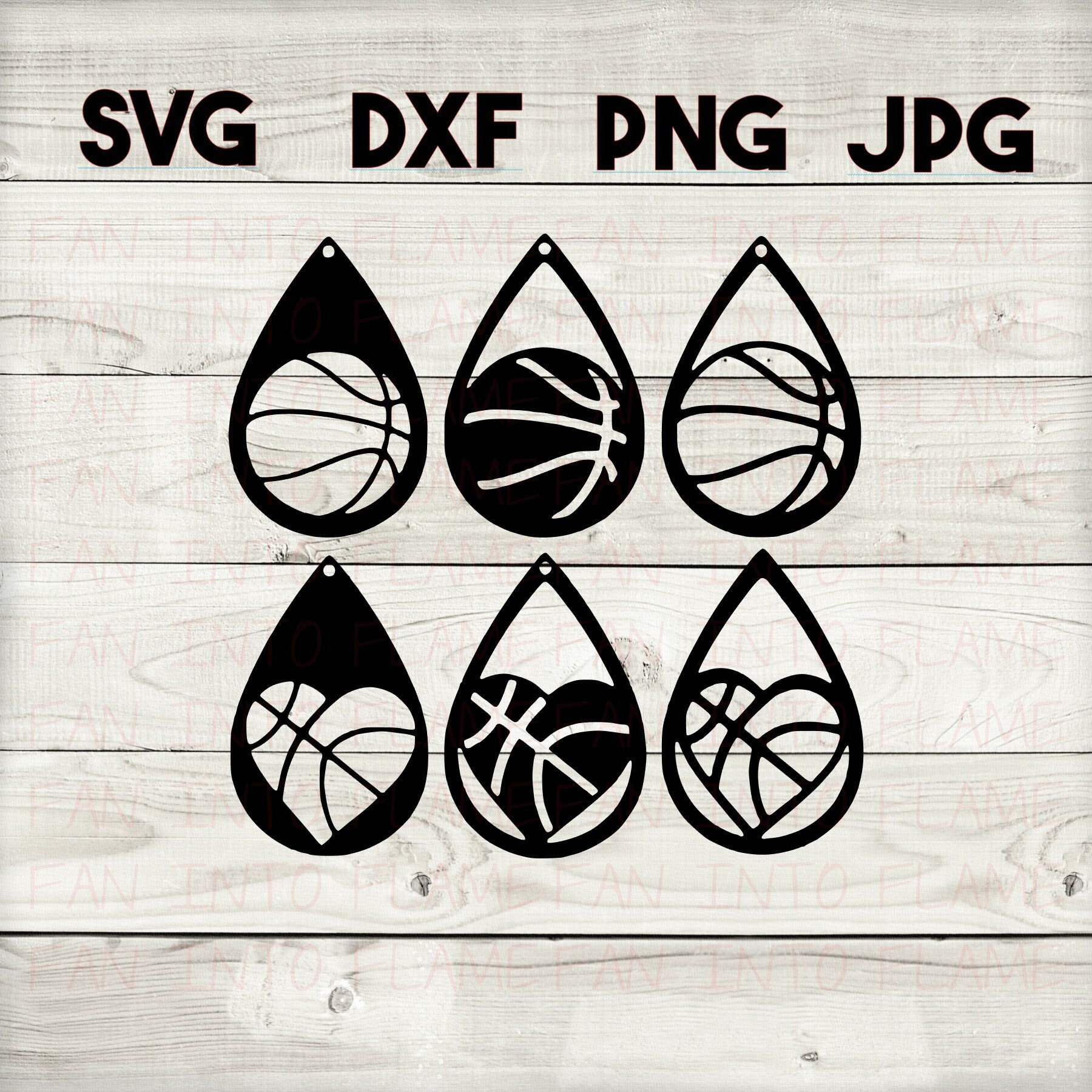 Teardrop Basketball SVG, DXF, Png, Jpg, Digital Download, Silhouette ...