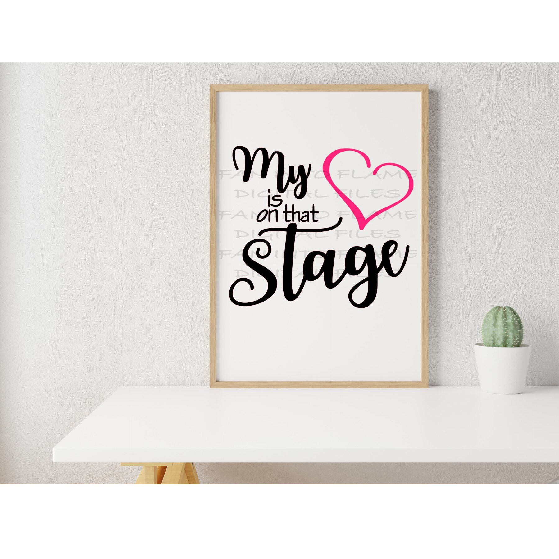 My Heart Stage SVG, DXF, Png, Jpg, Digital Download, Silhouette, Cricut ...