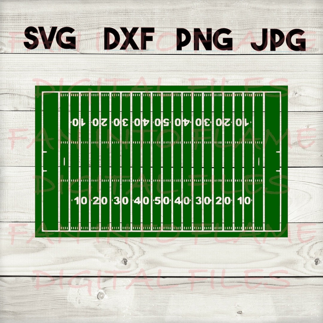 Football Yard Line SVG, DXF, Png, Jpg, Digital Download, Silhouette ...