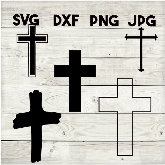 Cross RR SVG DXF png jpg digital download silhouette | Etsy